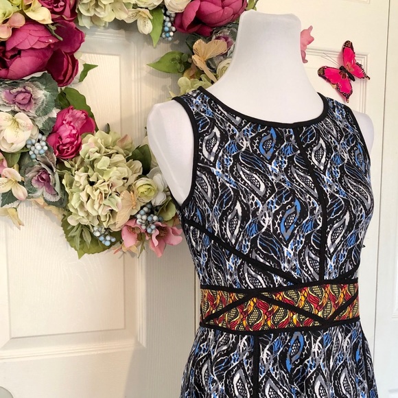 mark. | Dresses | Mark Bold Fit And Flare Midi Dress | Poshmark